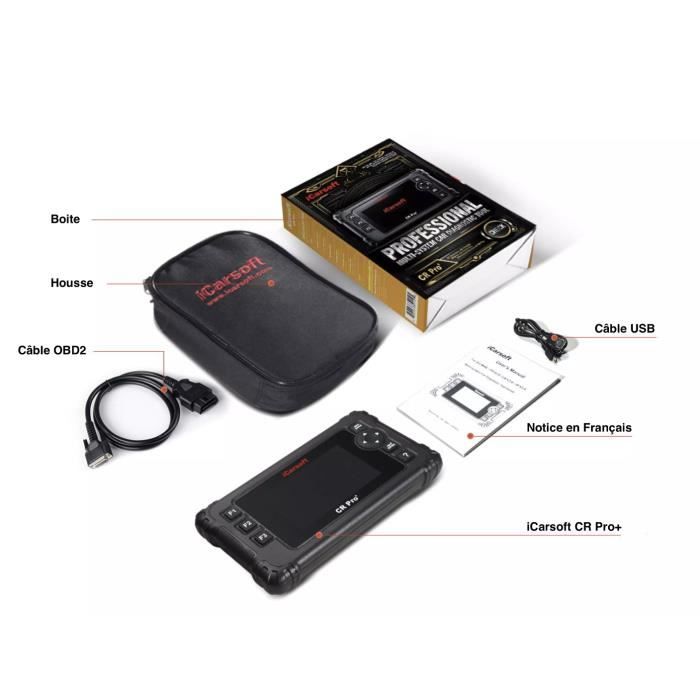 ICarsoft CR Pro+ | Valise Diagnostic Auto Multimarques OBD2 | Outil Diagnostic Auto Puissant ...