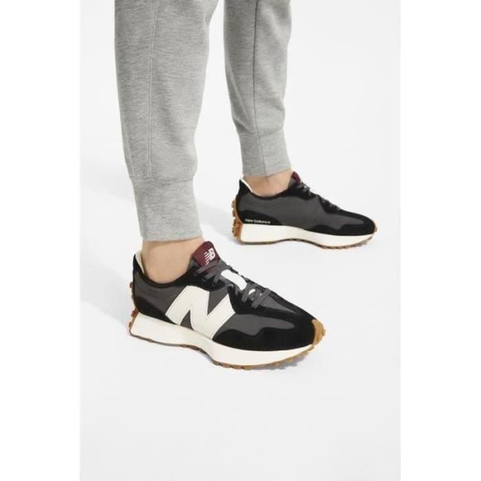 BASKET Sneakers Femme - NEW BALANCE - 327 - Cuir - Plat - Lacets Or ...
