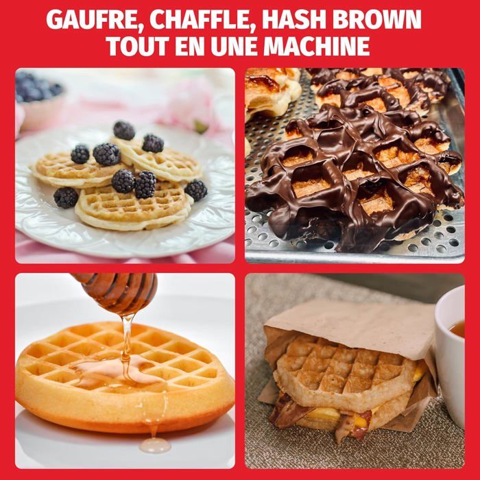 Mini Gaufrier Double, Machine À Gaufre, Petit Gaufrier Avec Revêtement ...
