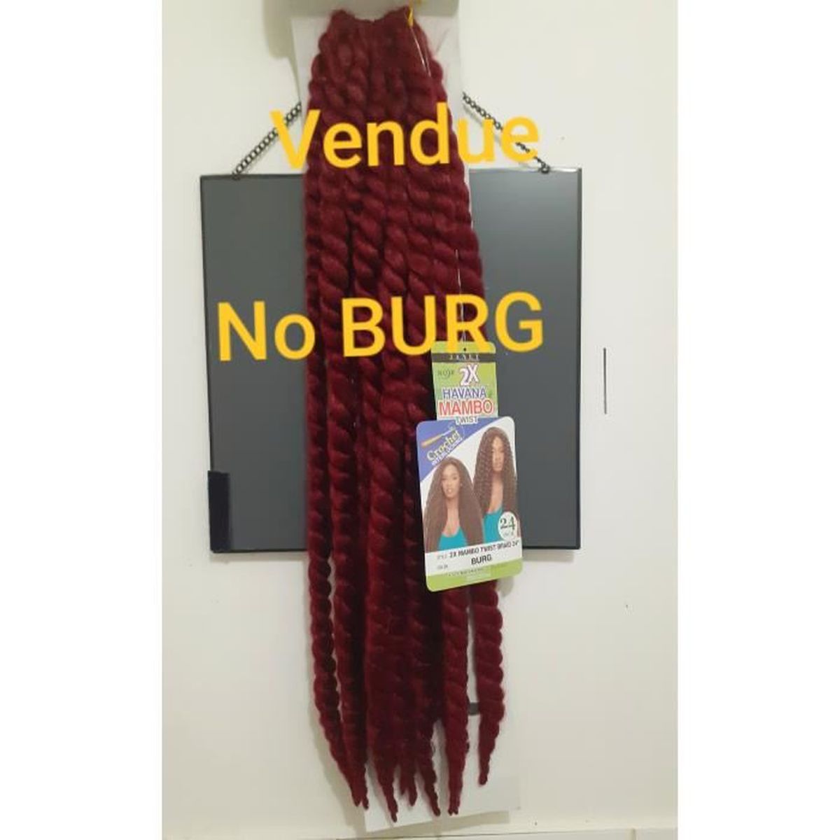 MECHE EXTENSION CHEVEUX A TRESSER CROCHET BRAID Camella mèche Pony ...