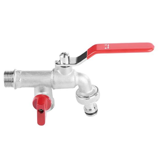 Double Valve Robinet Robinet Eau 90 Degrés Double Valve Robinet D'Eau 1 ...