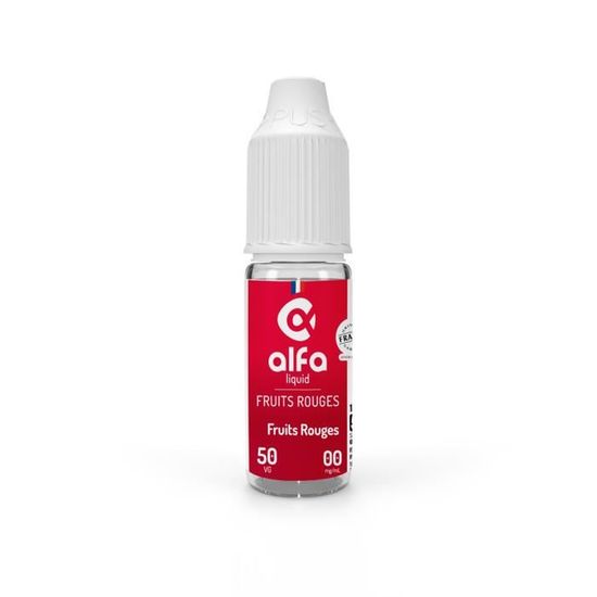 ELIQUIDE FRUITS ROUGES ALFALIQUID - 0MG NICOTINE - 10ml - PG-VG 50-50 ...