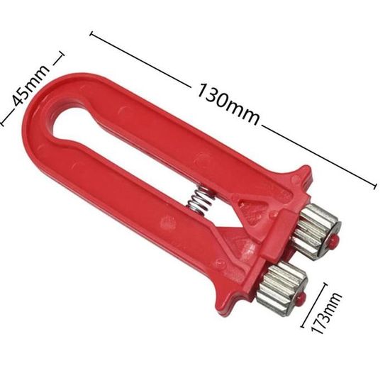 (Rouge / M)Tendeur de fil de ruche en plastique, pince à sertir, boîte ...