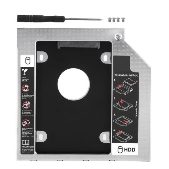 HDD Enclosure SATA3.0 HDD Caddy 9.5mm/12.7mm Universal Second Aluminium ...