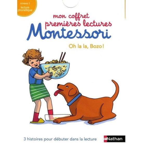 NATHAN Mon coffret premières lectures Montessori : Oh La La, Bozo ! - 4 ...
