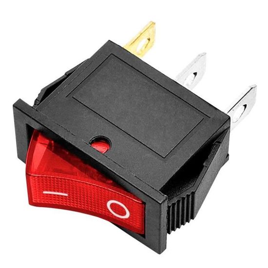 OcioDual Interrupteur à Bascule KCD3 SPST avec 3 Broches et Positions ...