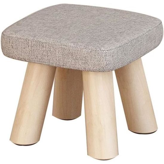 Tabouret En Bois Pour Enfants Tabouret Carré Rembourré Pieds ...