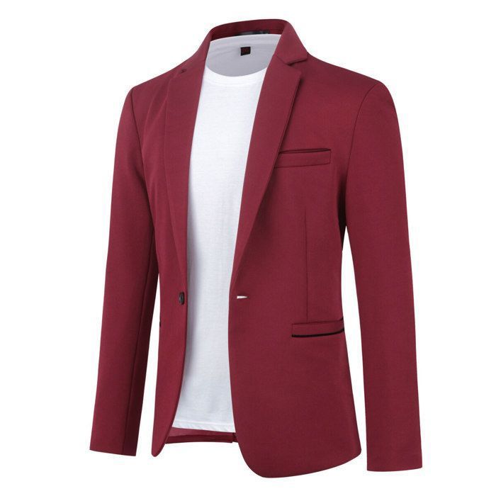 ALLTHEMEN Blazer Homme Slim Fit Un Bouton Veston Casual Elégant Formel ...