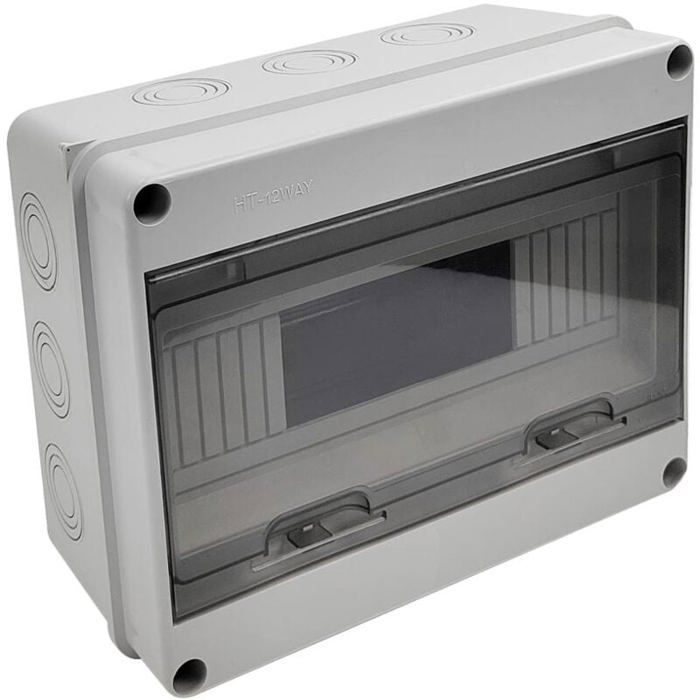 Coffret Electrique - LARGEIGHT - HT-12 - 12 Modules - ABS - Etanche Extérieur - Cdiscount Bricolage