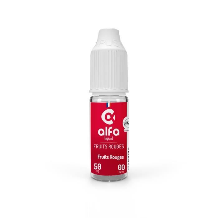 ELIQUIDE FRUITS ROUGES ALFALIQUID - 0MG NICOTINE - 10ml - PG-VG 50-50 ...