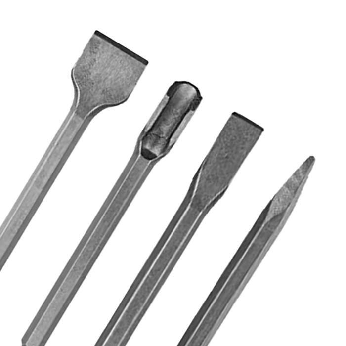 Burins SDS PLUS 250mm 4 pièces - Marque - Point de réglage, rainure ...