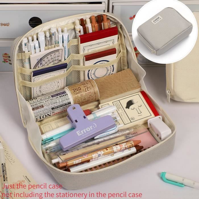 Trousse à stylo,trousse à crayons en toile,trousse multifonctionnelle ...