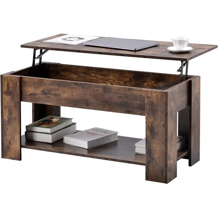 Table basse relevable, table centrale pour salon, table centrale ...