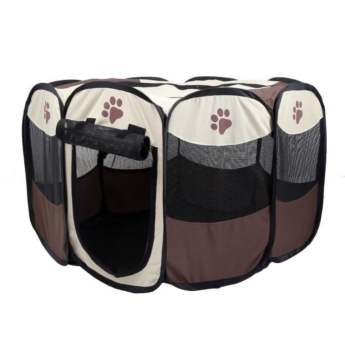 GOLDCMN Parc Chien Parc à Chiot Enclos pour Chiens Chats Lapins Pliable ...