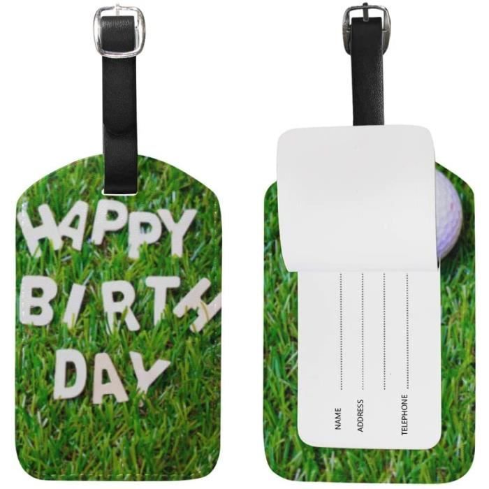 Étiquette de bagage pour valise happy birthday golf sport sac de voyage ...