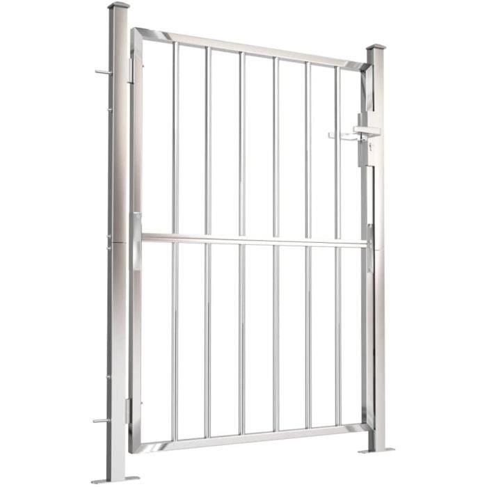 Portail de Jardin Portillon de Terrasse Porte de Patio Barrière de ...