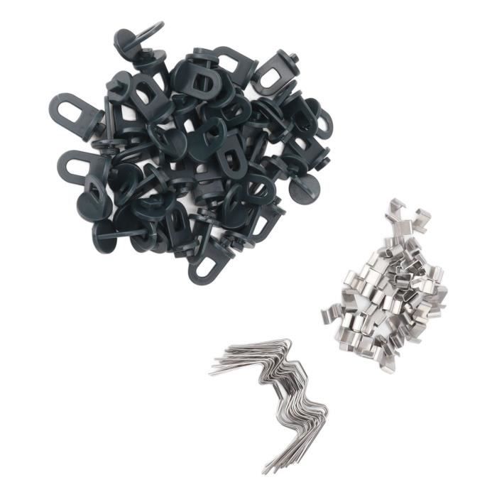 JNG Clips de vitrage pour serre de jardin inoxydable 50pcs fixation ...