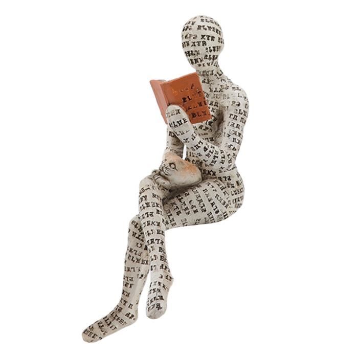 Résine Lecture Femme Figurine Innovante Dame Lecture Pulpe Moulage ...
