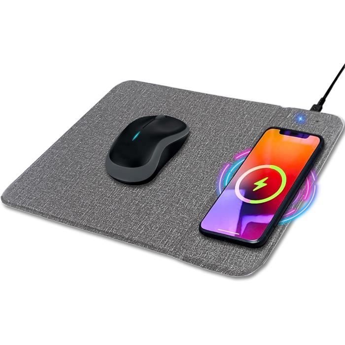 Tapis De Souris Induction-Recharge Sans Fil Rapide Intelligent Certifié ...