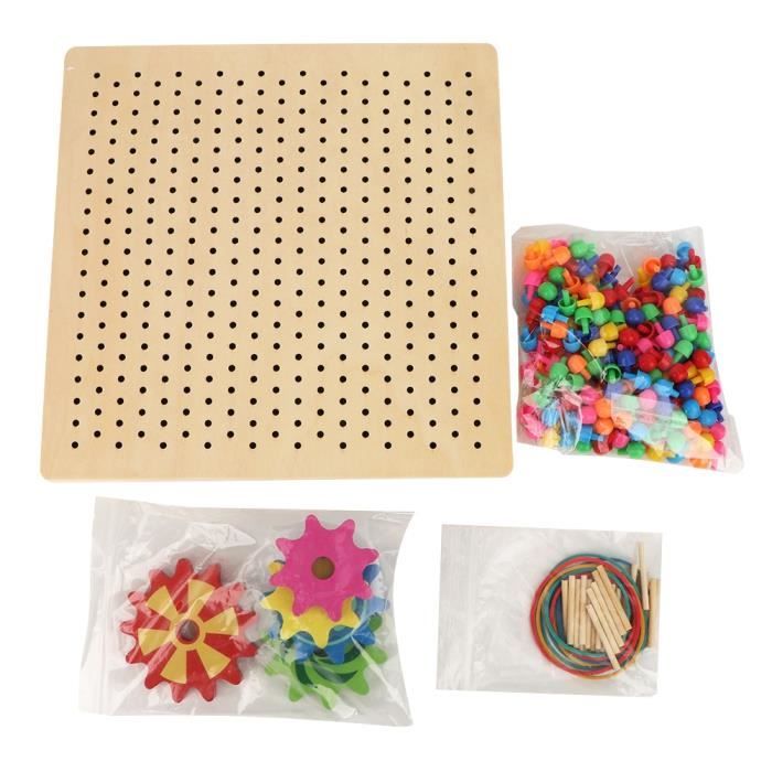 Jeu De Piquet En Bois DIY Champignon Ongles Jigsaw Puzzle Jouet ...