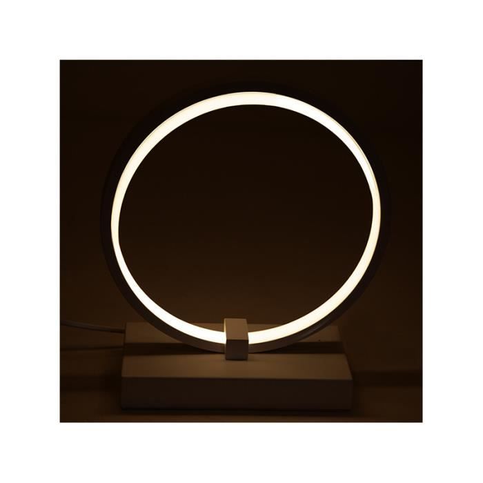 Lampe De Table LED 15W 1100Lm Dimmable Circle - Cdiscount Maison