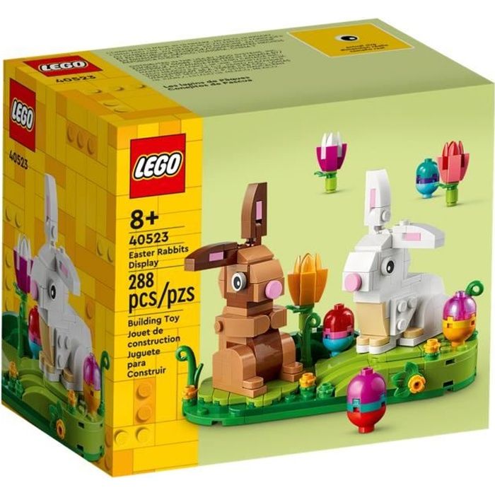 Jouet de construction - LEGO - Décor des lapins de Pâques - 288 pièces ...