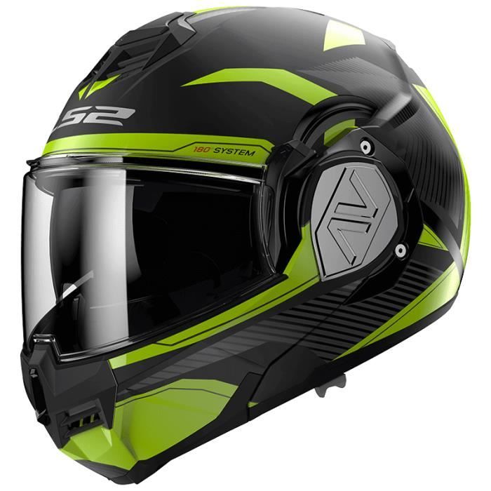 LS2 CASQUE FF906 ADVANT REVO MATT BLACK H-V YELLOW - Cdiscount Auto