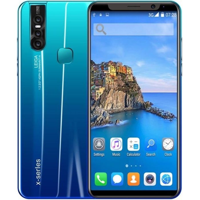 Écran HD pour smartphone de 5,0 pouces, smartphone 512 Mo + 4 Go ...