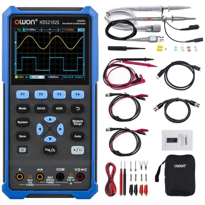 Hds2102S Oscilloscope 3 In 1 Dual Channels + 1 Ch Signal Source ...