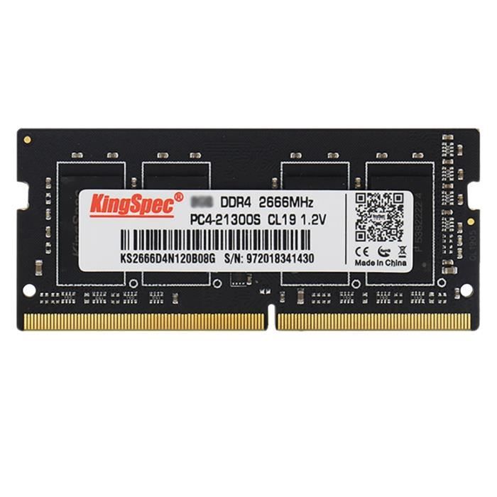 KingSpec 16G Ordinateur Portable RAM DDR4 4GB-8GB-16GB 2666MHz 260Pin 1 ...