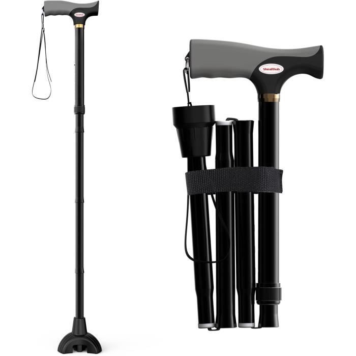 Shealthub Canne de Marche Pliable, Canne de Marche Pliable Homme et ...