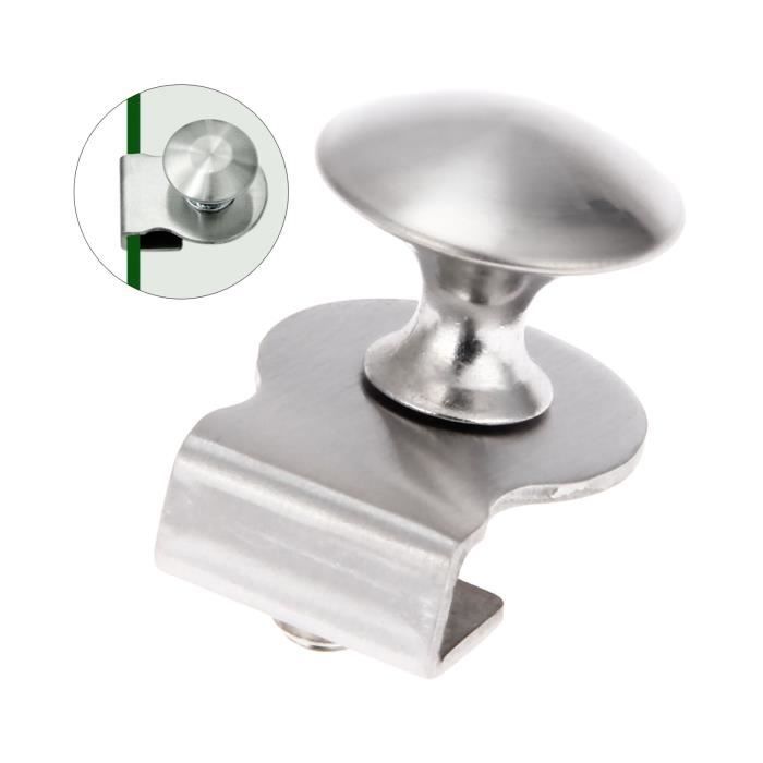POIGNEE DE MEUBLE, --poignée de porte-pince-Clips pour verre en acier ...