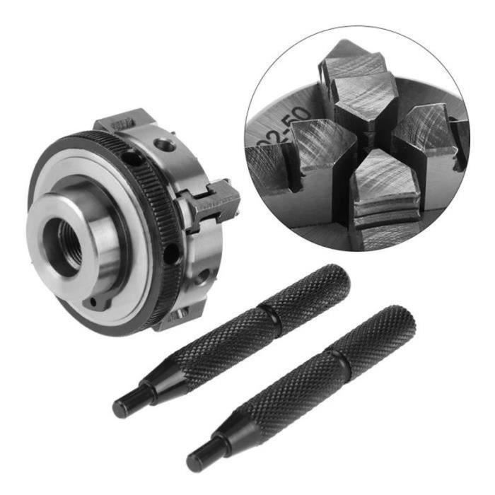 Mandrin de tour auto-centrant mini mandrin de tour portable 50 mm pour ...