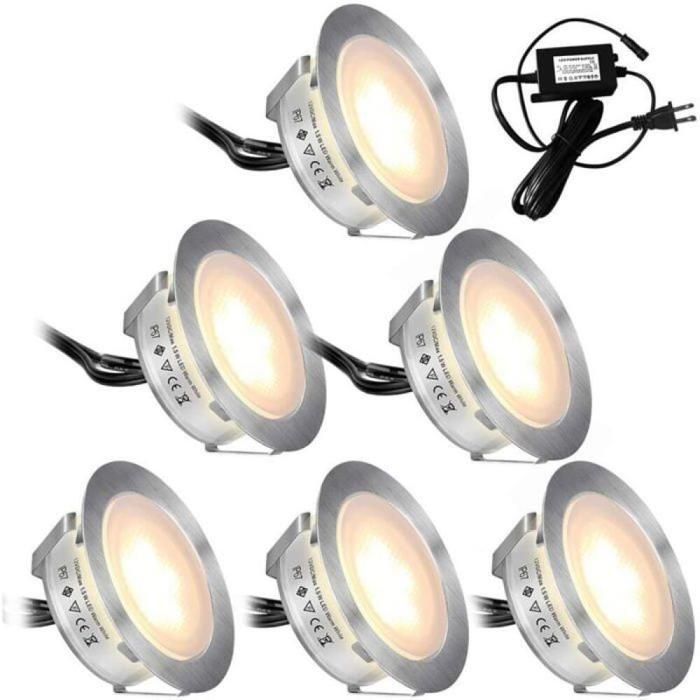 Spot encastrable - KZQ - HZT-DJBD-6 - Acier inoxydable - IP67 - 1,5 W ...
