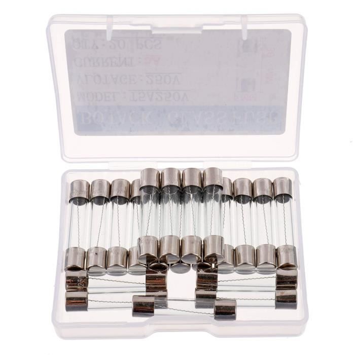T5A250V 6x30 mm 5 A 250 V Fusibles à fusion lente 5 amp 250 Volt 0,24 x ...