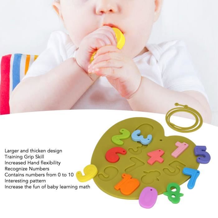 SALALIS Puzzle de nombres Planche de Puzzle en Silicone pour enfants ...