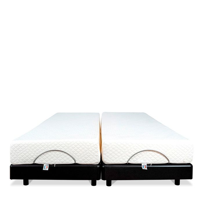 Ensemble Duo Matelas Mousse Accueil Mémoire de forme + Sommiers ...