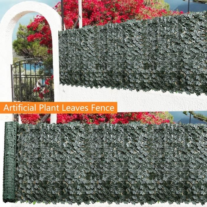 Vvikizy Brise-vue Artificielle Haie de Lierre Brise-vue et Rouleau de ...