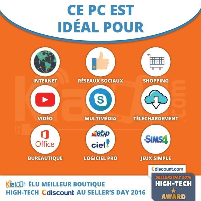 Ordinateur de bureau HP PRODESK 400 G1 - Pentium Dual Core G - 4 Go RAM ...