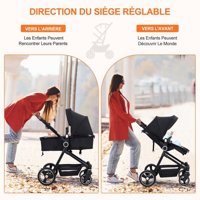 Poussette Compacte Citadine, 0-36 mois, 0-22 kg, Pack poussette, Légère ...