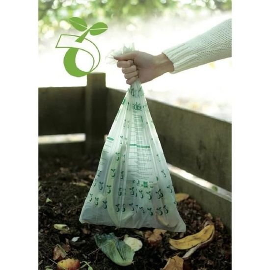 100 X 10 L Sacs Poubelles Biodégradables[H2842] - Cdiscount Au quotidien