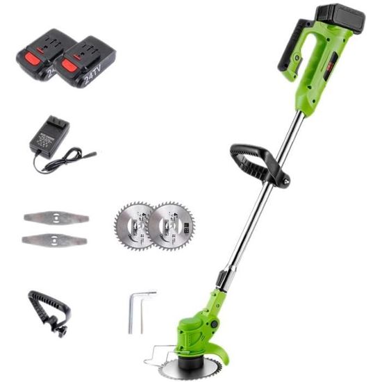 Tondeuse à Gazon Rechargeable - HGFDSA - Modèle Découpe Rapide - Ultra-légère - 2 Batteries ...