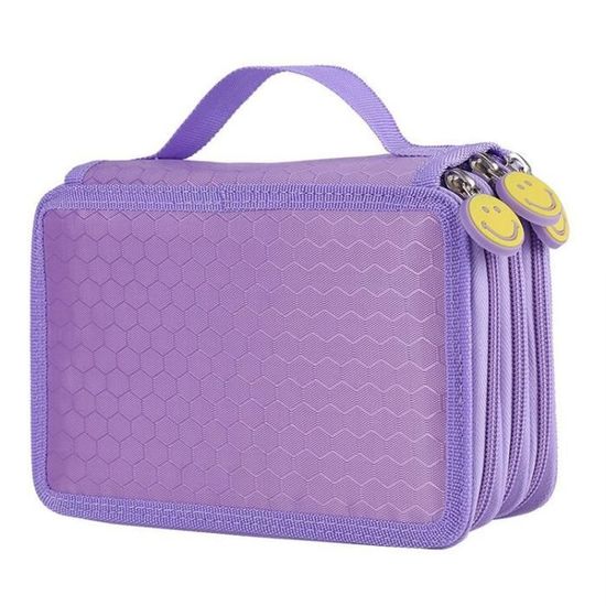 Trousse scolaire,Grande boîte à crayons colorée Kawaii pour étudiants ...