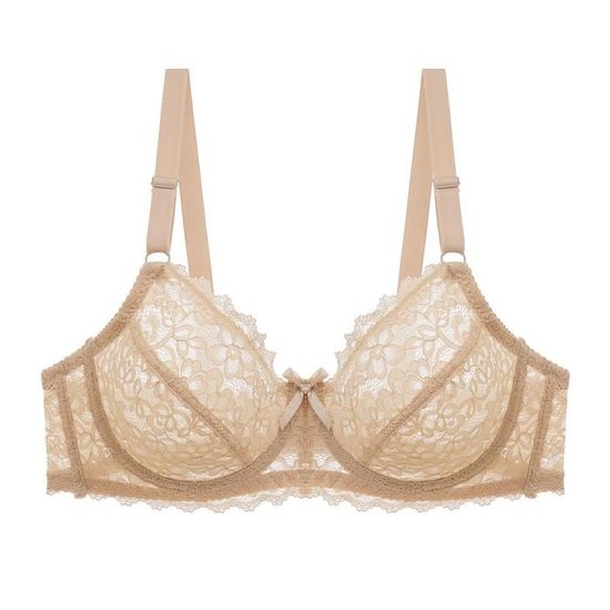 Soutien-gorge,Soutien-gorge push-up en dentelle pour femme,bralette grande taille,bonnet fin ...
