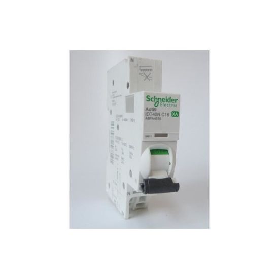 Disjoncteur modulaire - SCHNEIDER ELECTRIC - Acti9 iDT40N XA - 16A - Courbe C - 10kA - Cdiscount ...