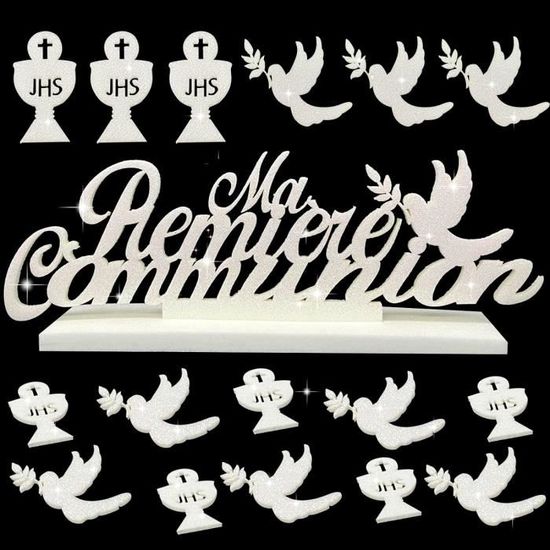 Ma première Communion,1 Decoration Communion - Décoration de Table,24 ...