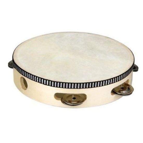 Tamburello Tamburo Leggero In Legno E Pelle Diametro 15cm Dfh ...