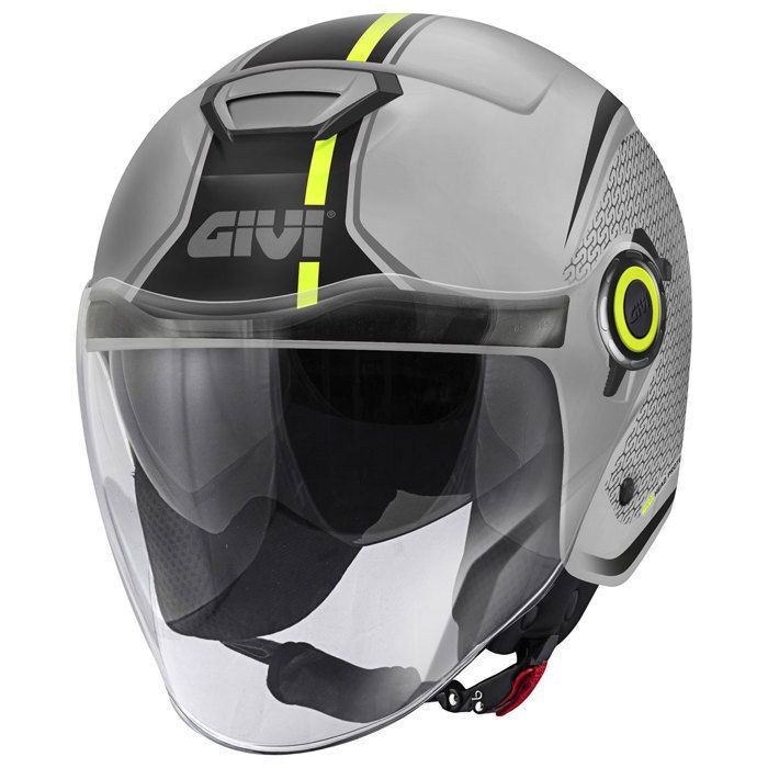 Jet Helm GIVI 12.5 Graphic Touch Matt Grau Gelb taille XS - Cdiscount Auto