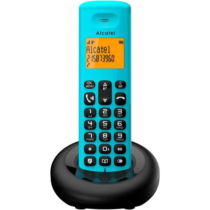 ALCATEL E260 - Téléphone Fixe sans Fil DECT - Design Compact - Grand ...