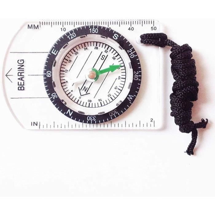 Mini Boussole Professionnelle Échelle Carte Règle Équipement ...